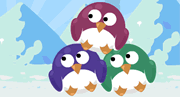 Colorful Penguins, a game by Ozdy | Bigdino.com
